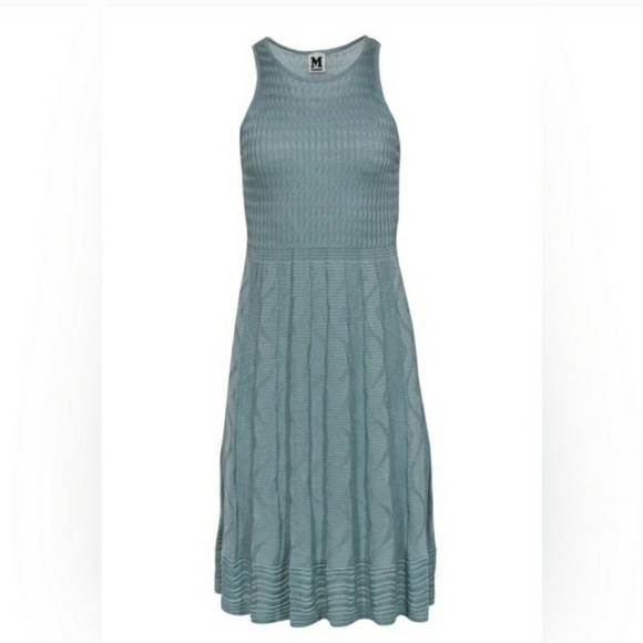 M by Missoni | Dresses | M Missoni Green Texture Knit Sleeveless ...